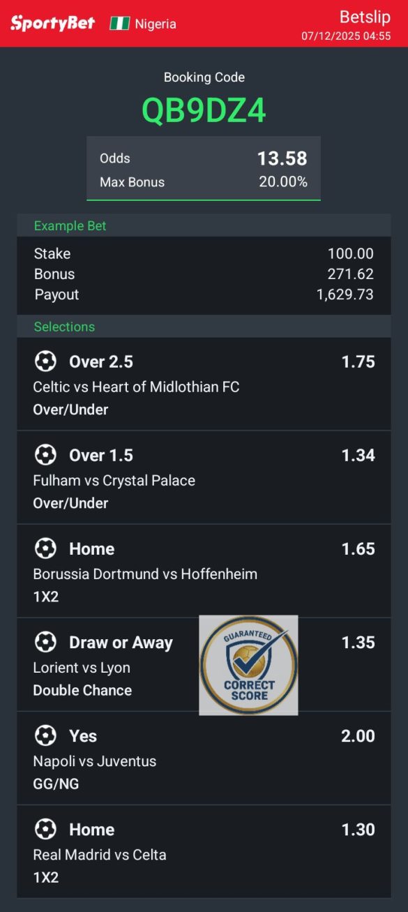 Daily Booking Codes & Bet Slips – BetKing, SportyBet & Betway ...